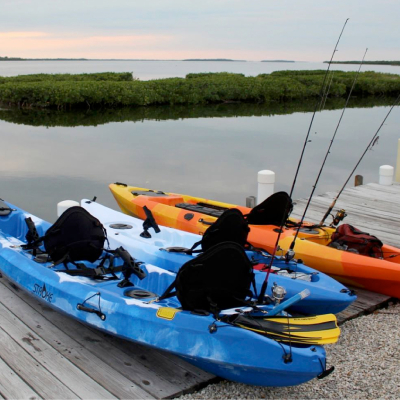 Tracey - 10’ 5” Fishing Paddle Kayak - Bayfront Beach and Bike
